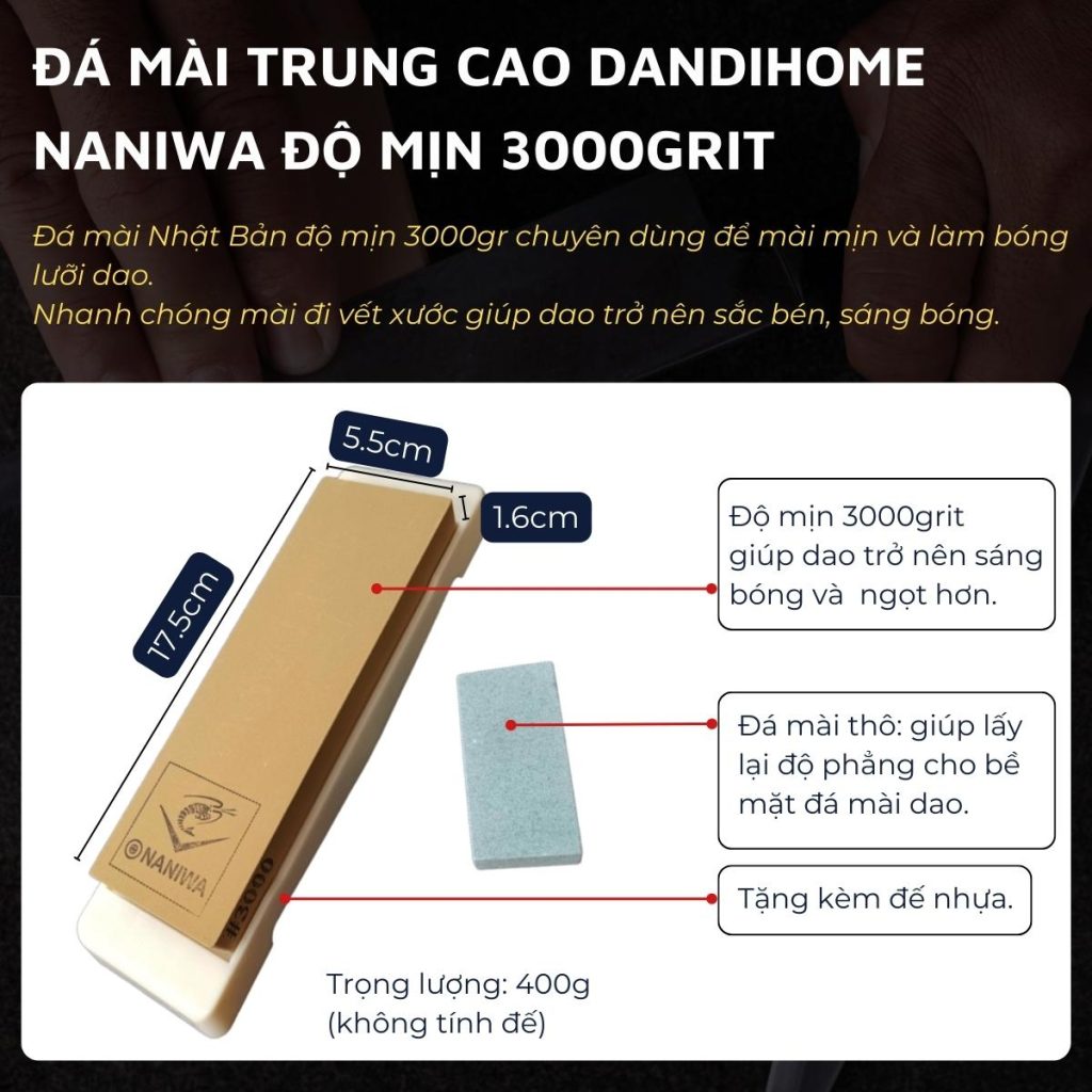 Đá Mài Naniwa Nhật Bản Độ Nhám Từ 1.000 Đến 6.000| DandiHome