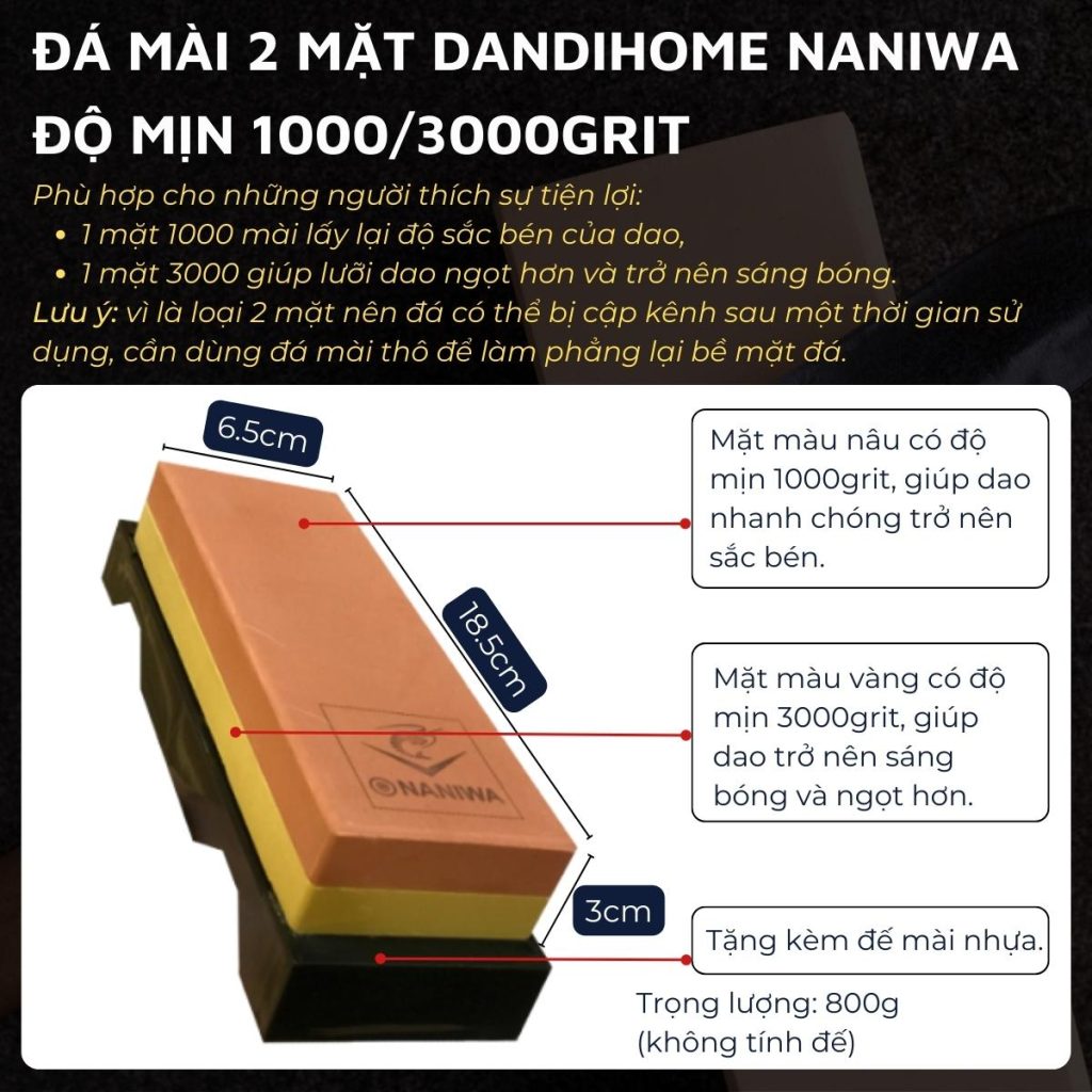 Đá Mài Naniwa Nhật Bản Độ Nhám Từ 1.000 Đến 6.000| DandiHome