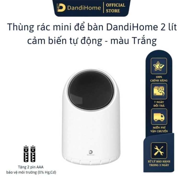 Thùng Rác Thông Minh Để Bàn Mini DandiHome 2L | Dandihome