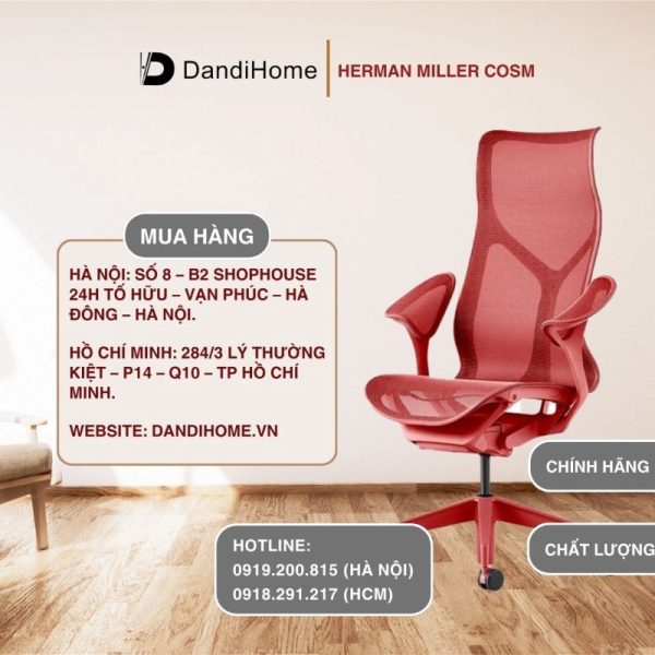 Ghế Herman Miller Cosm Chair - Màu Đỏ Canyon | Dandihome